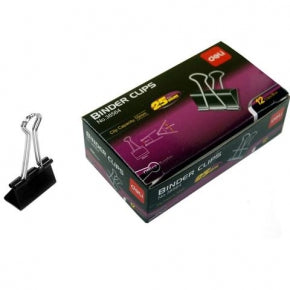 Deli Binder Clip 32mm – STATIONERY KINGDOM