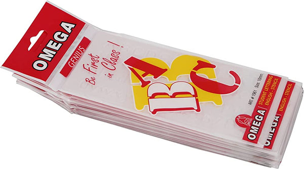 Omega Genius Lettering English Stencil 10mm – STATIONERY KINGDOM